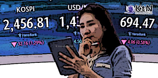 코스피, 미국 FOMC 앞두고 1% 하락…2450선 후퇴